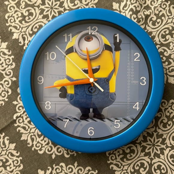 Other | Minion Wall Clock About 1 Inches Battery Operated | Poshmark